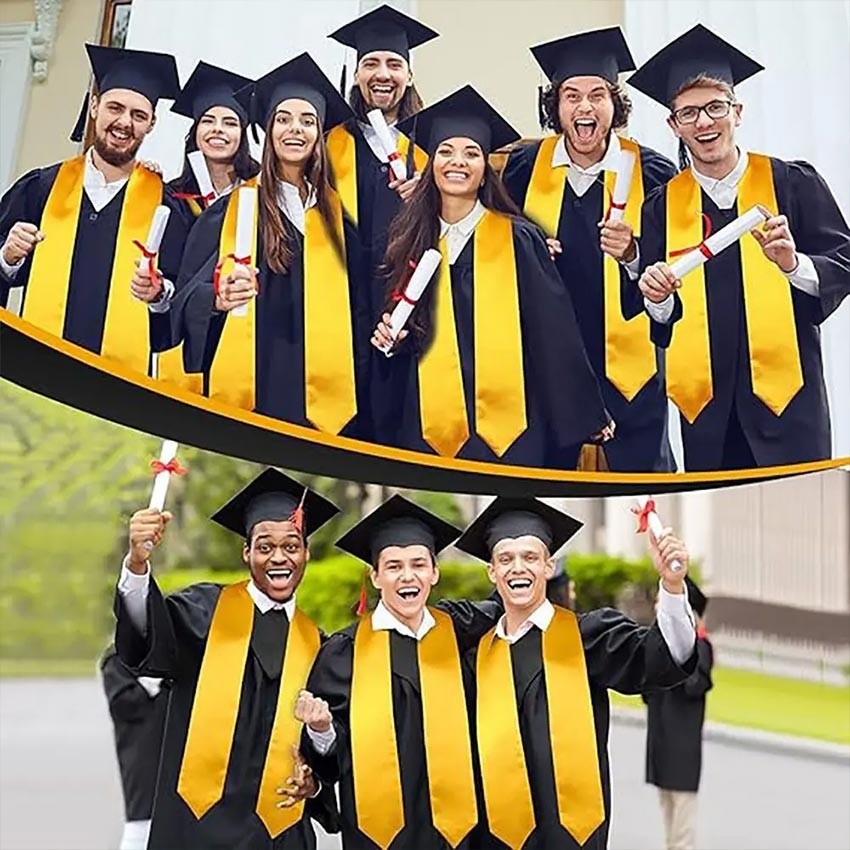 Doctor Ribbon Bachelor Master Etiquette Shoulder Strap DIY Satin Sash ...