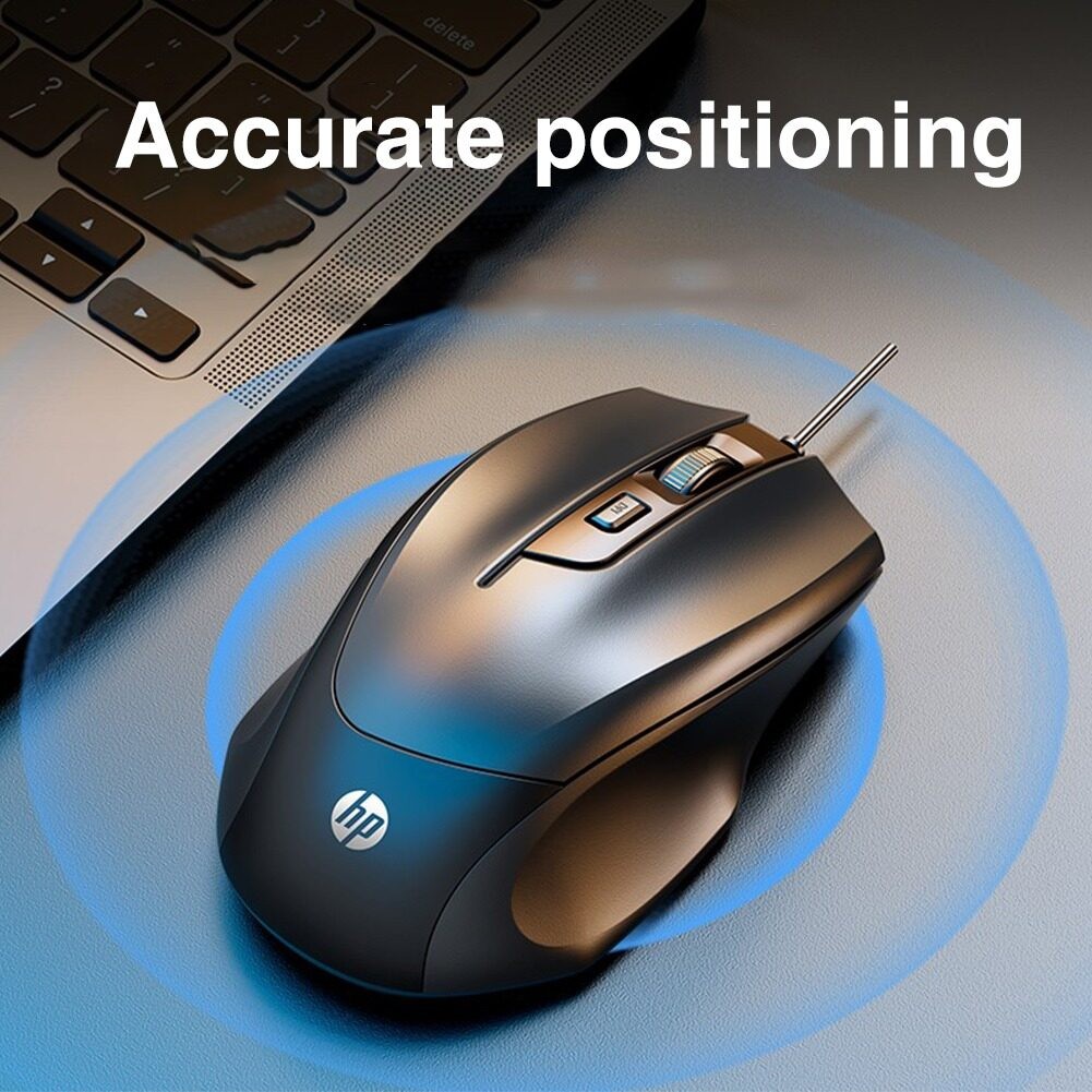 HP M150 Ergonomic USB Wired Gaming Mouse 4 Buttons Adjustable 1000-1600 DPI for Office Gaming ...