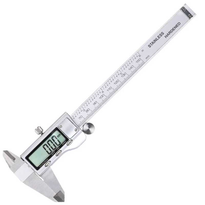 7 Digital Stainless Steel Vernier Calipers 150 Mm 6-Inch Electronic ...