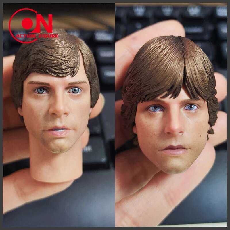 1/6 Scale Luke SW Head Sculpt Mark Hamill Head Carving With Long Neck ...