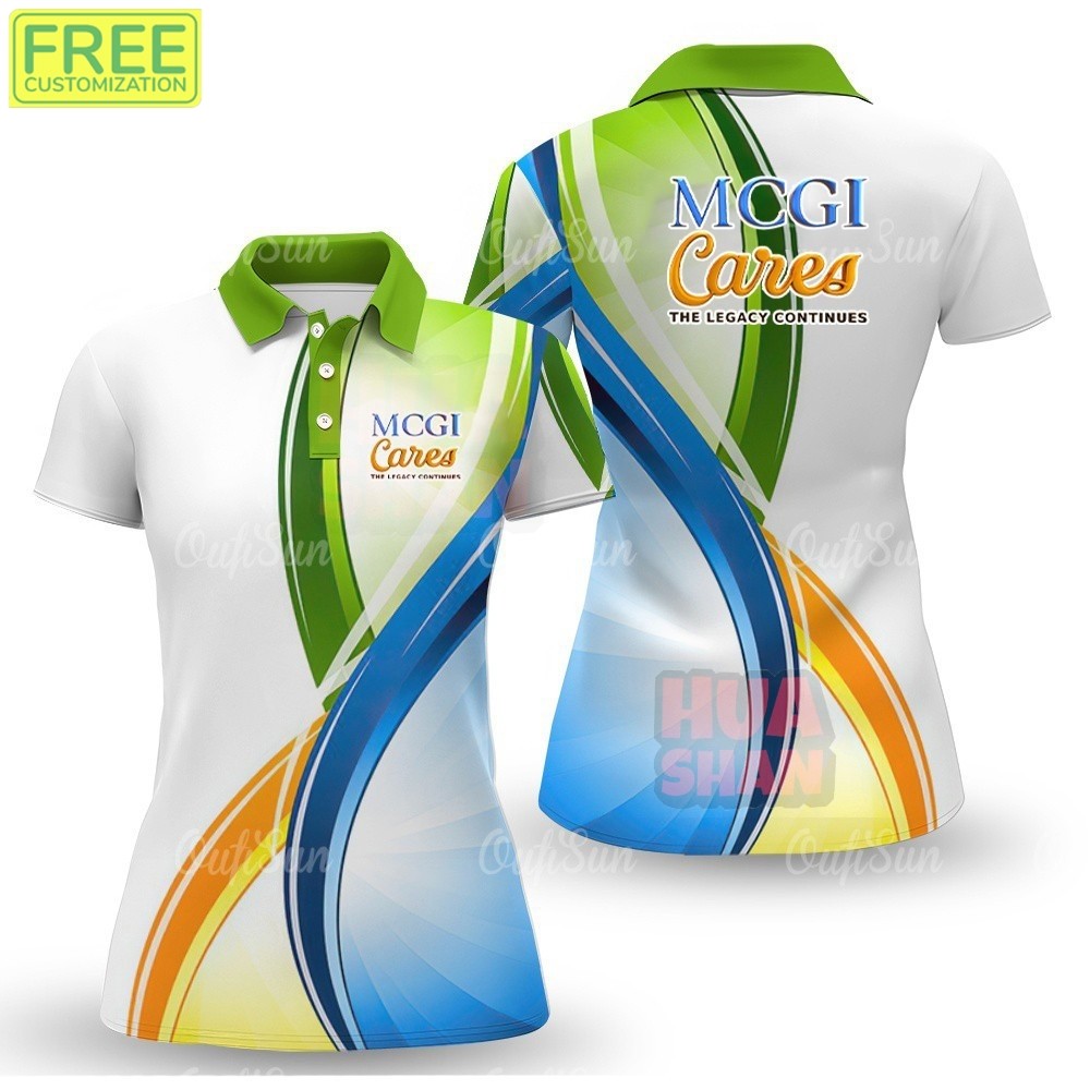 2025 NEW DESIGN MCGI WOMEN'S POLO SHIRT Microfiber Full sublimation ...