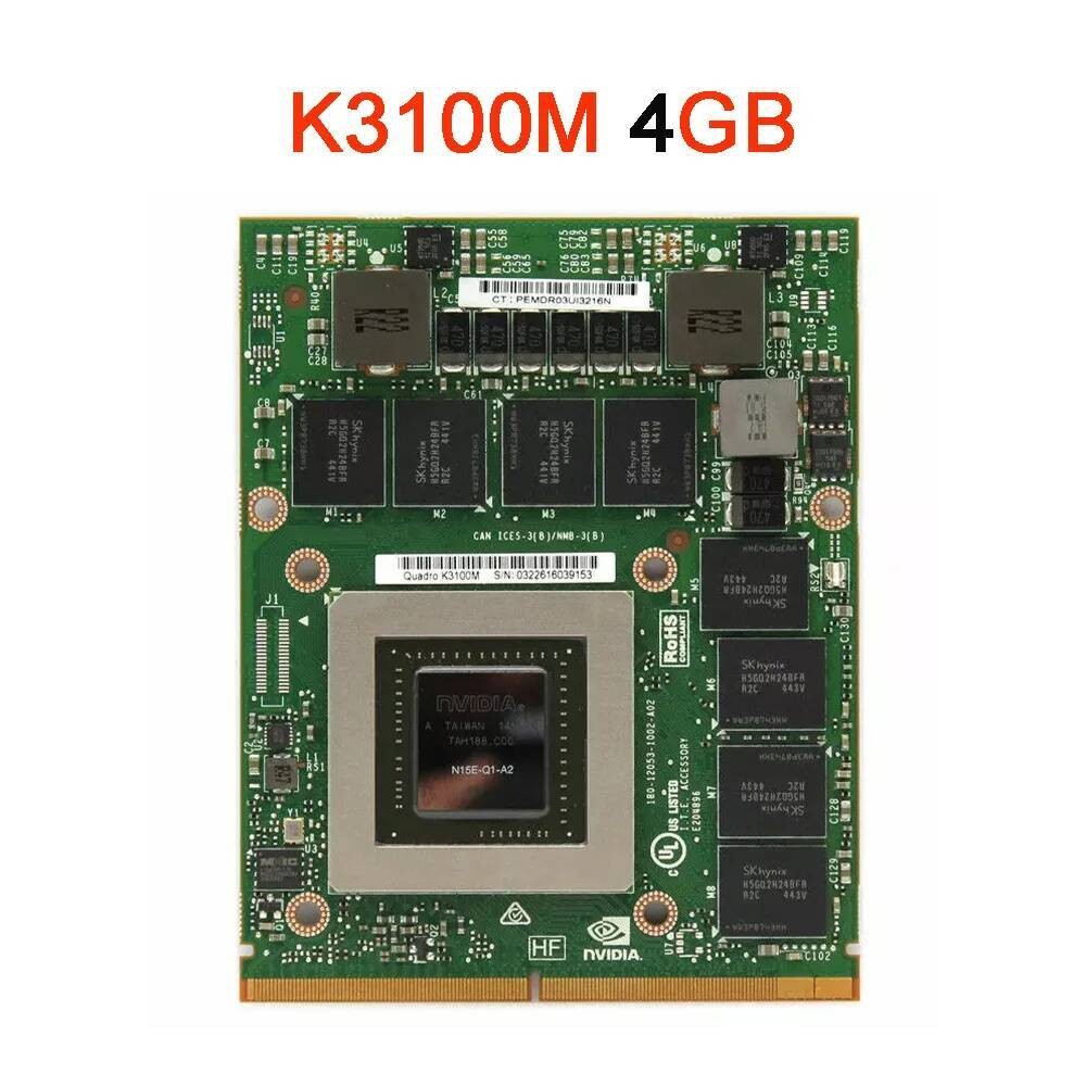 K3100 Quadro K3100M GDDR5 4GB N15E-Q1-A2 Graphics Video Card With X ...