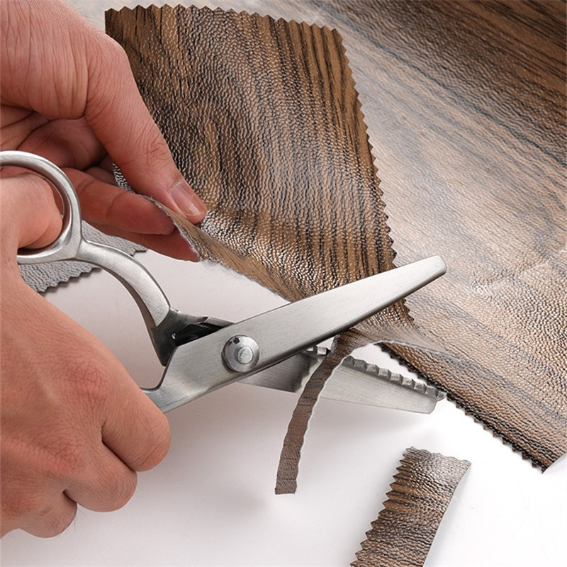 Stainless Steel Pinking Shears Chisel Pinking Sewing Zigzag Scissors ...