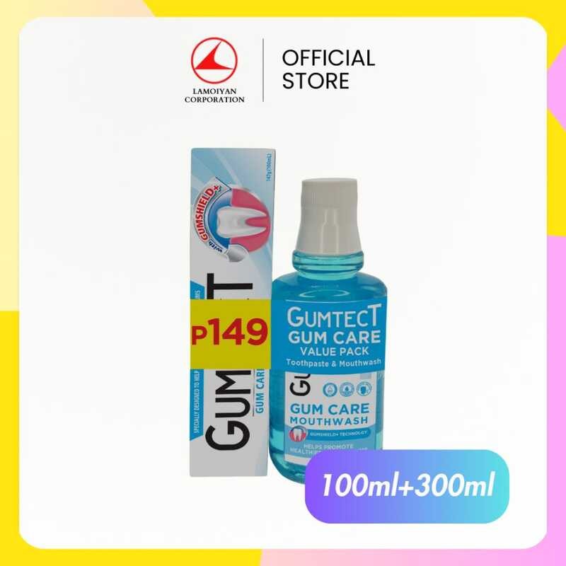 Gumtect Gum Mouth Care System Toothpaste (100Ml) & Mouthwash (300Ml ...