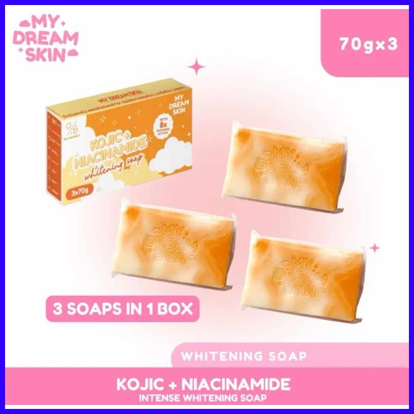 MDS KOJIC +NIACINAMIDE SOAP -WHITENING( 3PCS IN 1 BOX) | Shopee Philippines