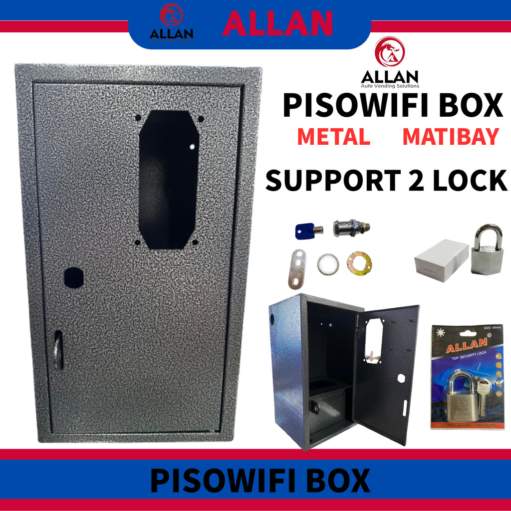 ALLAN Pisowifi Metal Box Vendo Box Carwash Box Pisonet Box Water Vendo ...