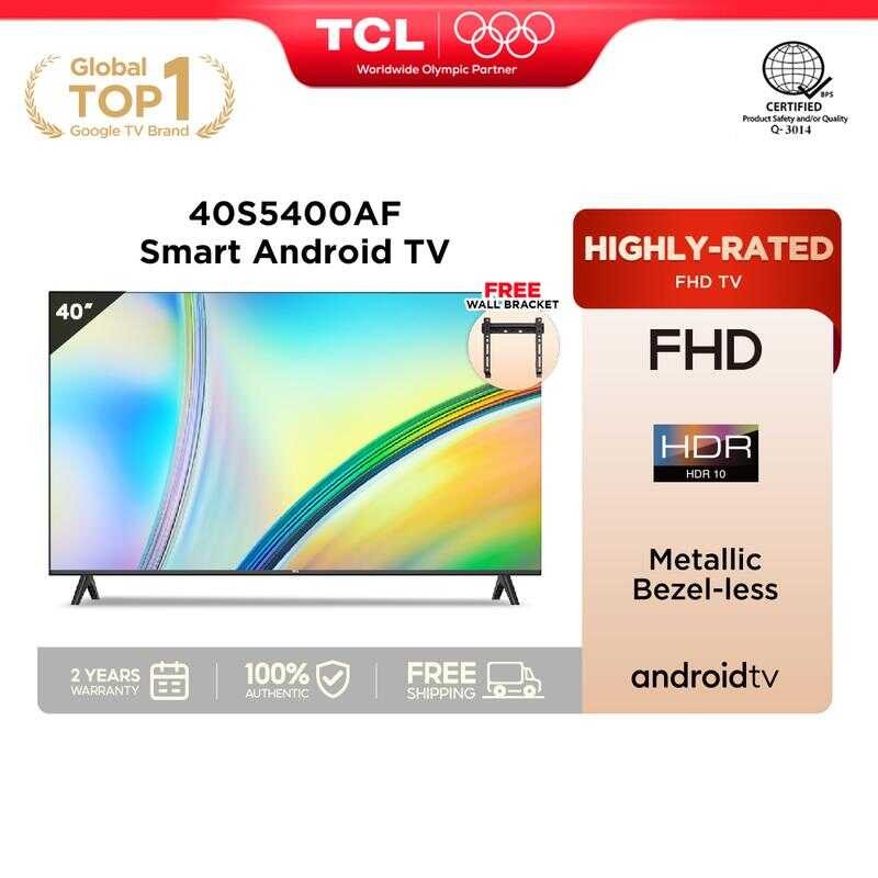 TCL 40 Inch FHD Smart Android TV - 40S5400a With Google Assistant, Hdr, Micro Dimming, Dolby ...