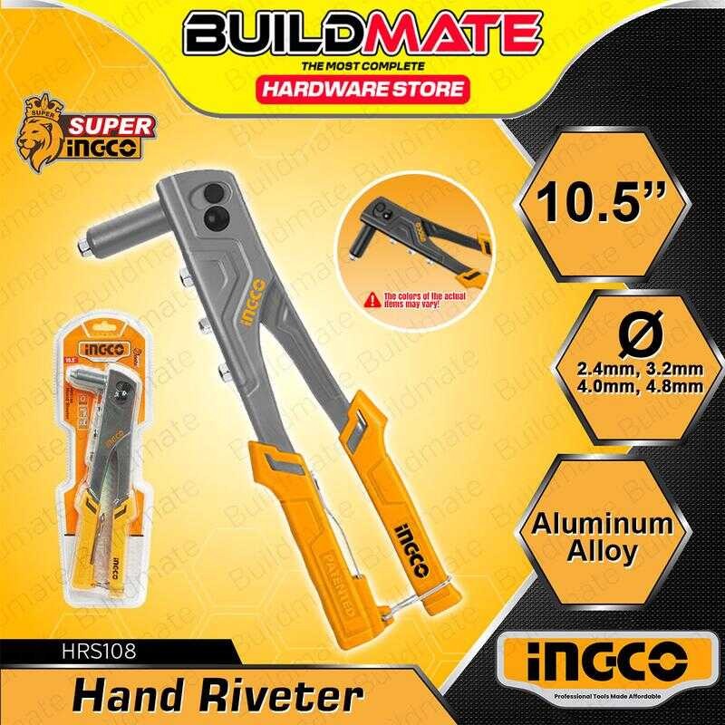 BUILDMATE Ingco Hand Riveter 10.5" Inch Rivet Gun Tools High Quality ...
