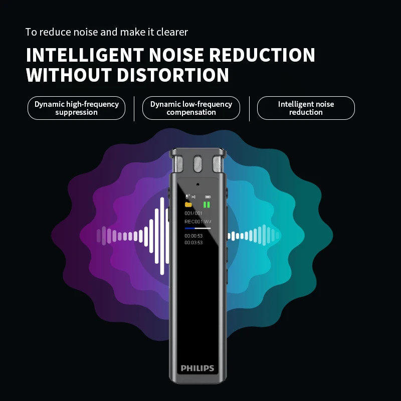 PHILIPS Original Digital Voice Recorder Pen MAV Long Distance Audio ...