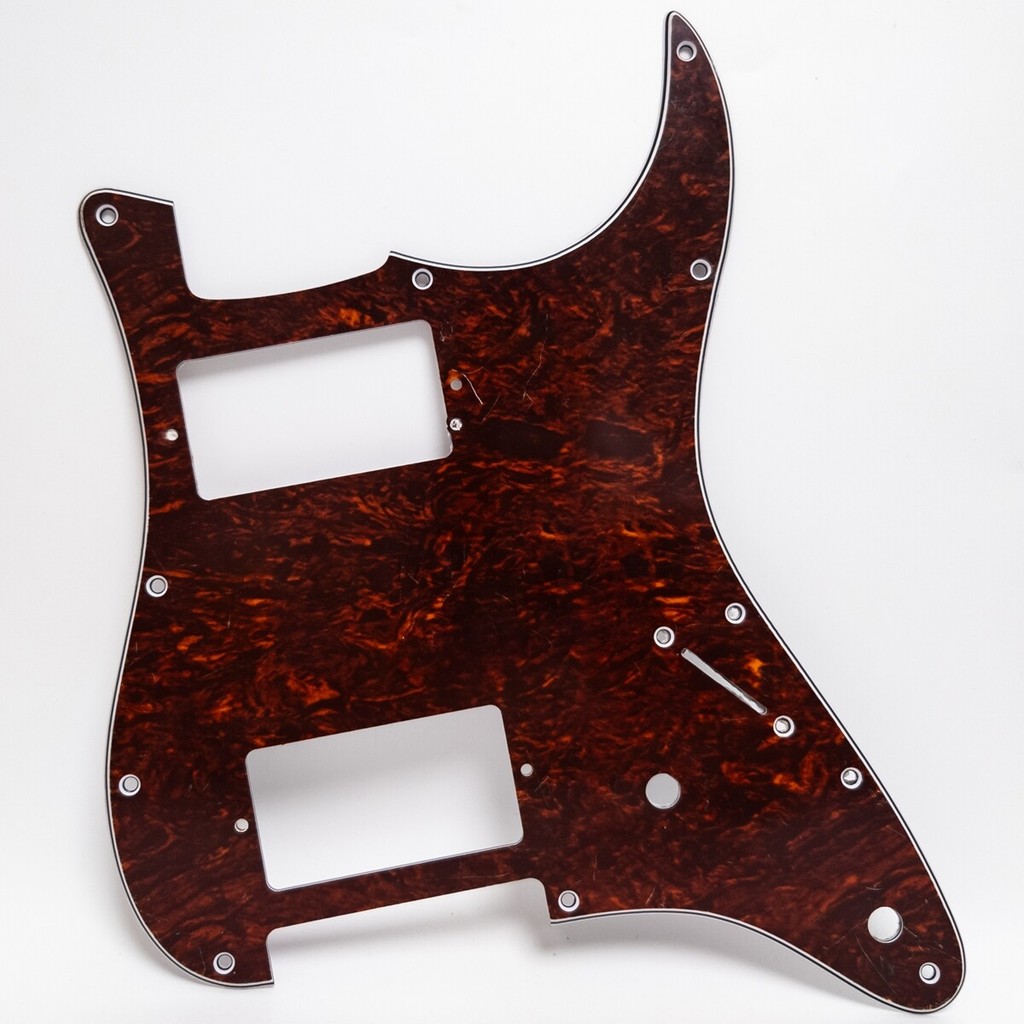Pro 11 Holes Round Corner HH Strat Pickguard 2 Humbuckers 2 Pots for ...