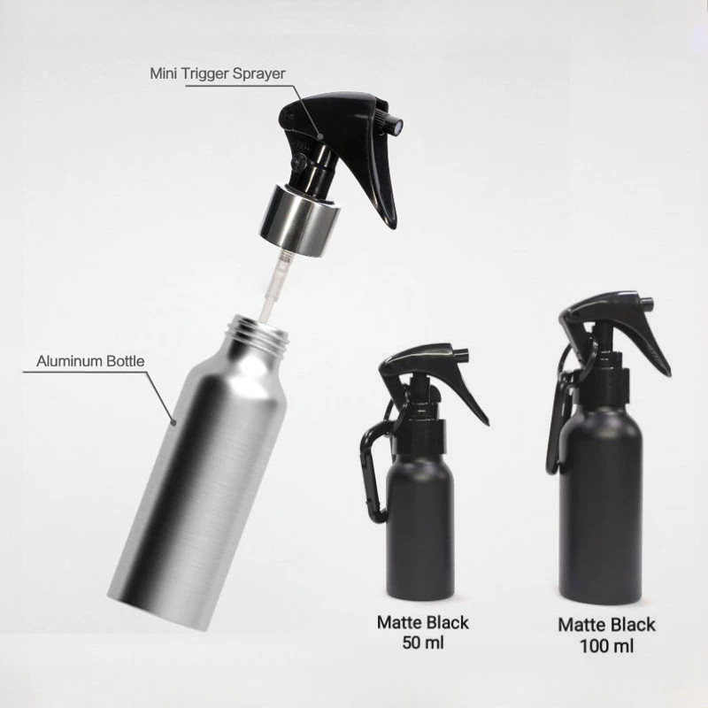 【50/100ML】Aluminum Alcohol Spray Bottle Fine Mist Perfume Bottle Metal ...