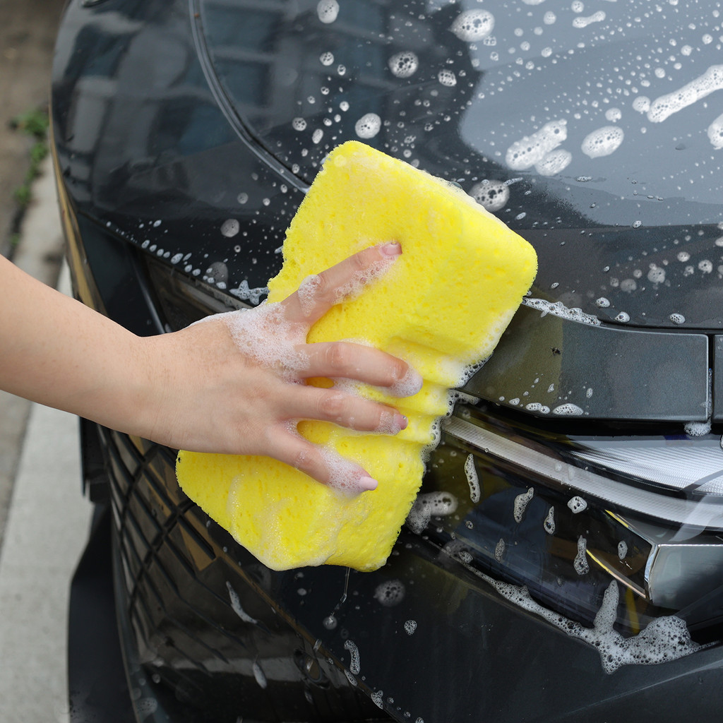 New Thickened Finger Grip Car Washing Sponge Block Universal Car Wheel ...