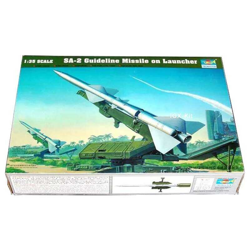 Trumpeter 00206 1/35 Soviet Sa2 Sa-2 Guideline Missile On Launcher ...