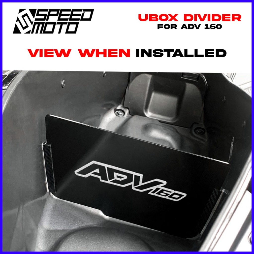 HONDA ADV 160 ACRYLIC UBOX DIVIDER 5MM PLEXIGLASS COMPARTMENT DIVIDER ...