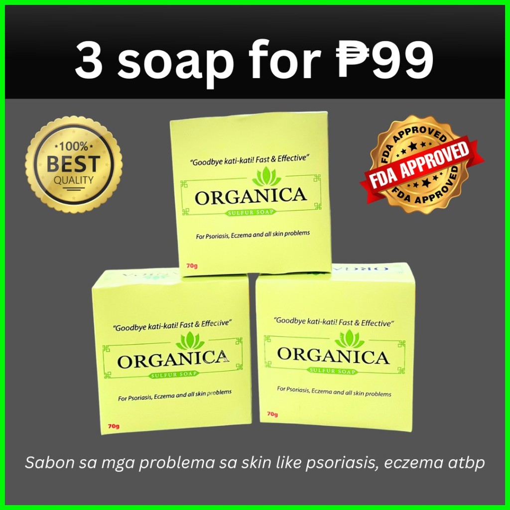 Organica Soap 70grams for psoriasis, eczema, buni, hadhad at ano pang ...