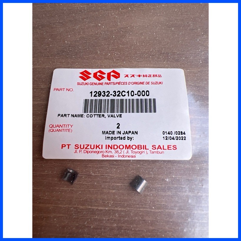 12932-32C10-000 GENUINR COTTER VALVE/VALVE LOCK RAIDER150 CARB/Fi (2pcs ...