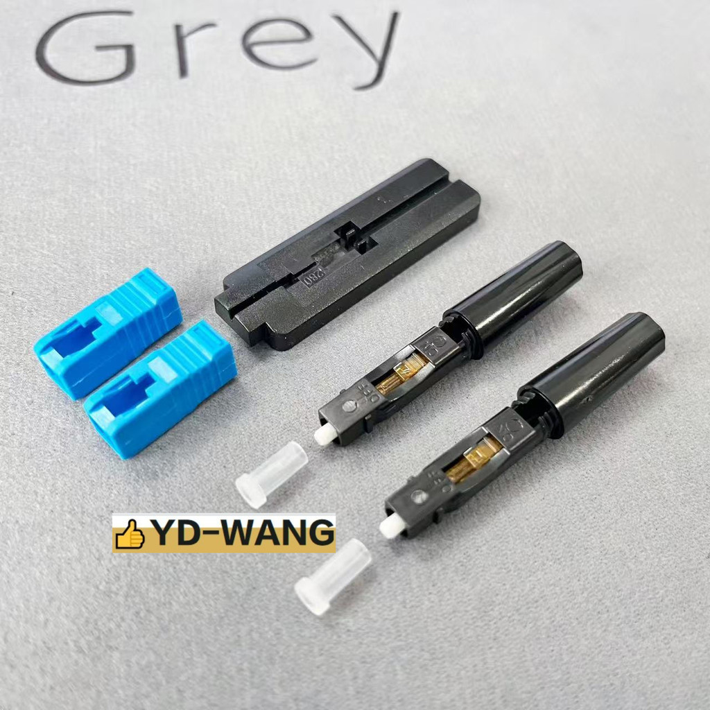 10Pcs/Bag Embedded SC UPC Fiber Optic Fast Connector FTTH SM Fiber ...