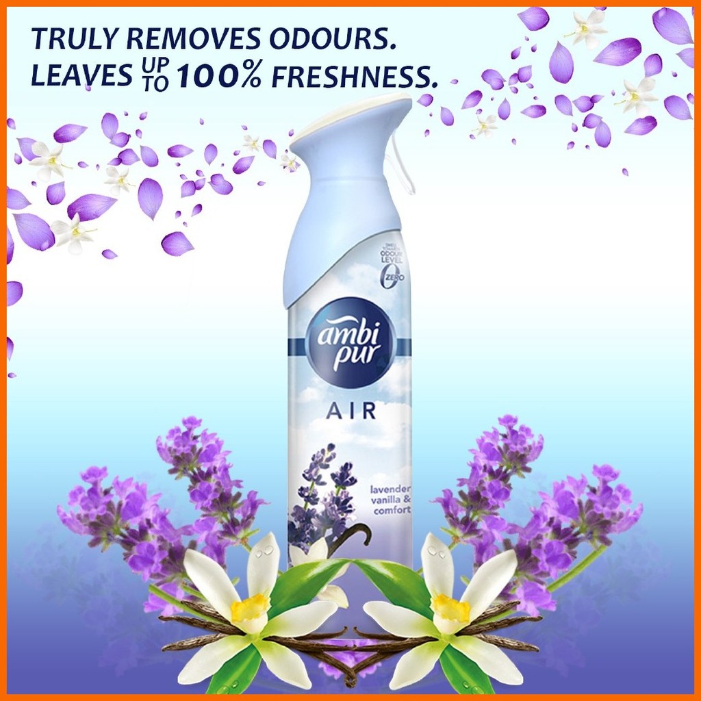 Ambi Pur Air Effects Spray Lavender Vanilla and Comfort Room Air ...