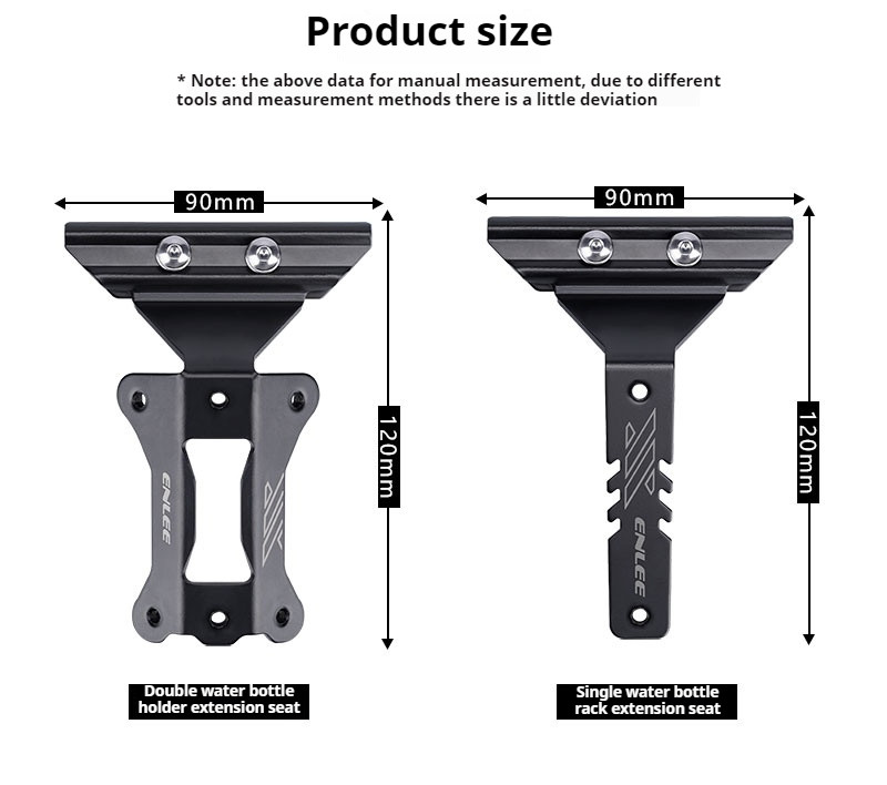 ENLEE Bike Aluminum Alloy Double Bottle Cage Bicycle Cushion Kettle ...