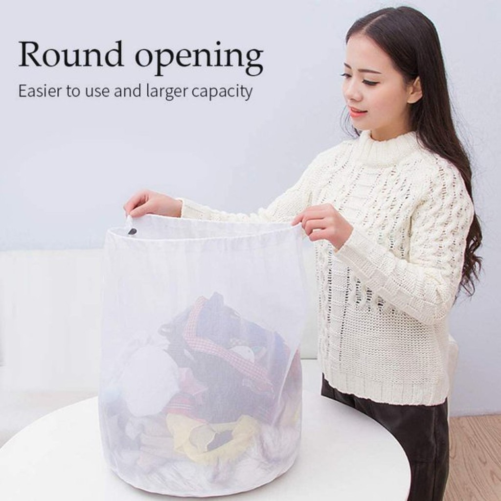 Large Washing Net Bags 4Size, Fine Mesh Laundry Bag With Lockable ...