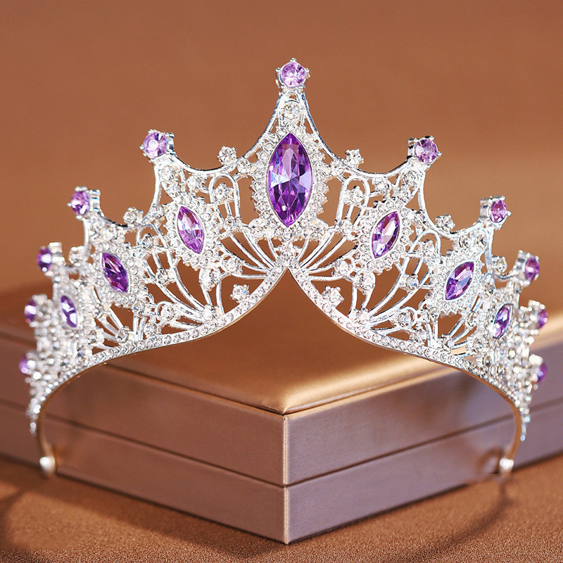 Exquisite Baroque Alloy Crystal Crown for Women Girls Wedding Prom ...