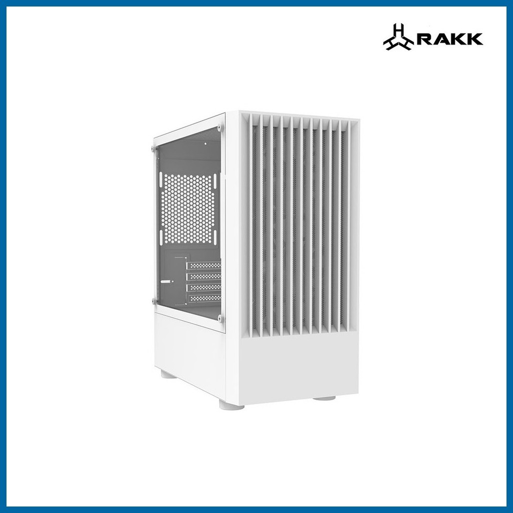 RAKK MIRAD Matx Black and White Tempered Glass Gaming PC Case | Shopee ...