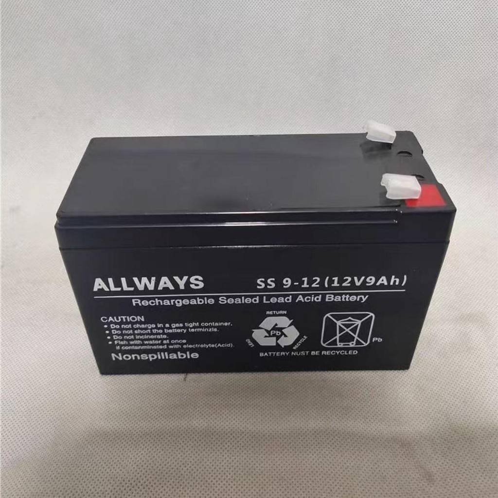 ALLWAYS Battery SS9-12 DC Panel 12V 9AH Lead-Acid Maintenance-Free UPS ...