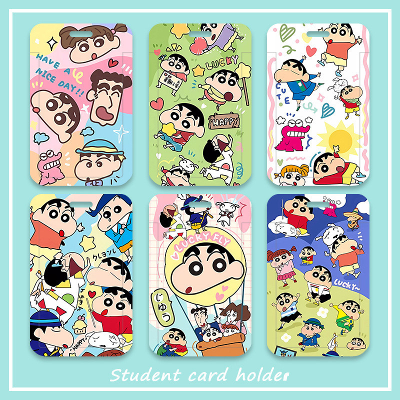 Anime Crayon Shin-chan card holder student school card sleeve | Shopee ...