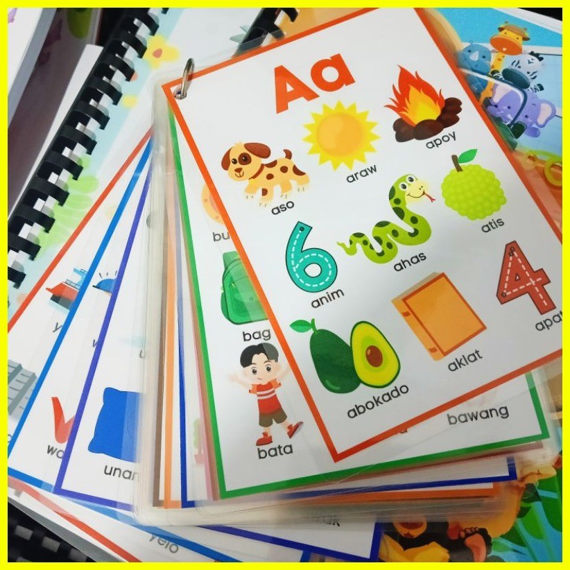 Filipino Flashcards Educational Learning Reading Material Alpabeto ...