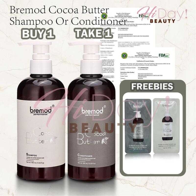 Buy 1 Take 1 Bremod Premium Cocoa Butter Shampoo & Bremod Premium Cocoa ...