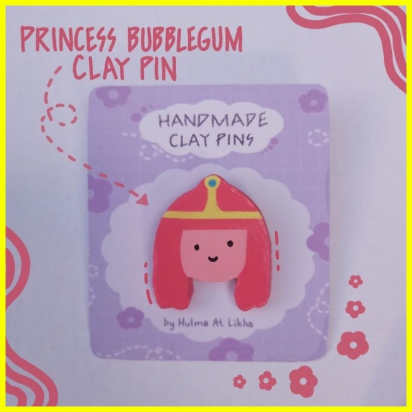 PRINCESS BUBBLEGUM AND MARCELINE AIR DRY CLAY PINS | Shopee Philippines