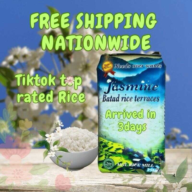 25Kg Jasmine Rice Budget Friendly Mill Direct Po Kaya Mas Mura Grain ...
