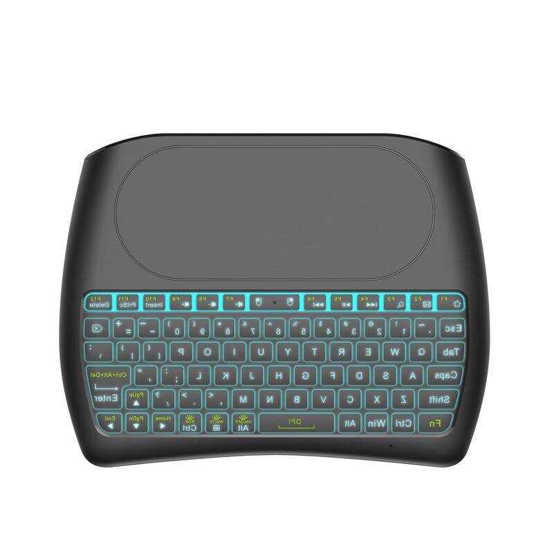 E0 D8 Keyboard Colorful Backlight Touchpad Wireless Bluetooth Dual Mode ...