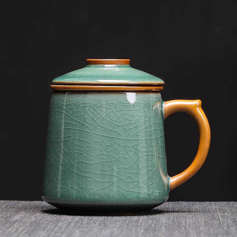 63 Ge Kiln Office Cup Tea Cup Tea-Water Separation Cup Men's Personal ...