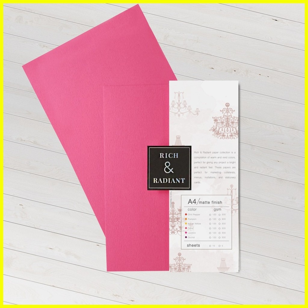 Rich and Radiant Specialty Paper A4 Size (120gsm-10 sheets / 300gsm-5 ...