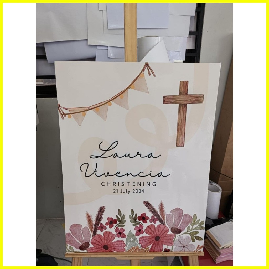 Baptism Welcome Board | Christening Welcome Board | Dedication Welcome ...