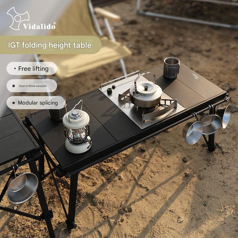Vidalido IGT Modular Folding Table Tactical Integrated Grill Split ...