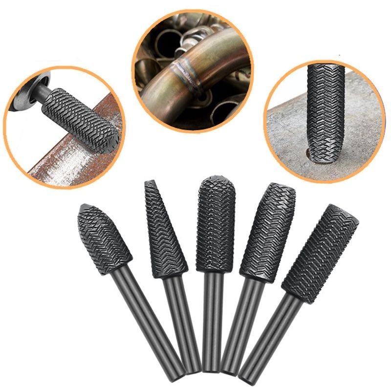 Krachtige 5Pcs Embossed Steel File Electric Grinding Head Soft Metal ...