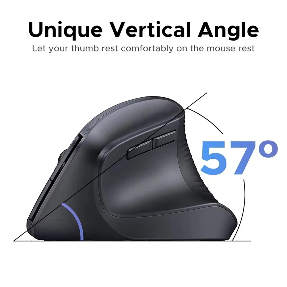 2025 New Creative Mouse Vertical Mouse Ergonomic Mouse Dual Mode ...