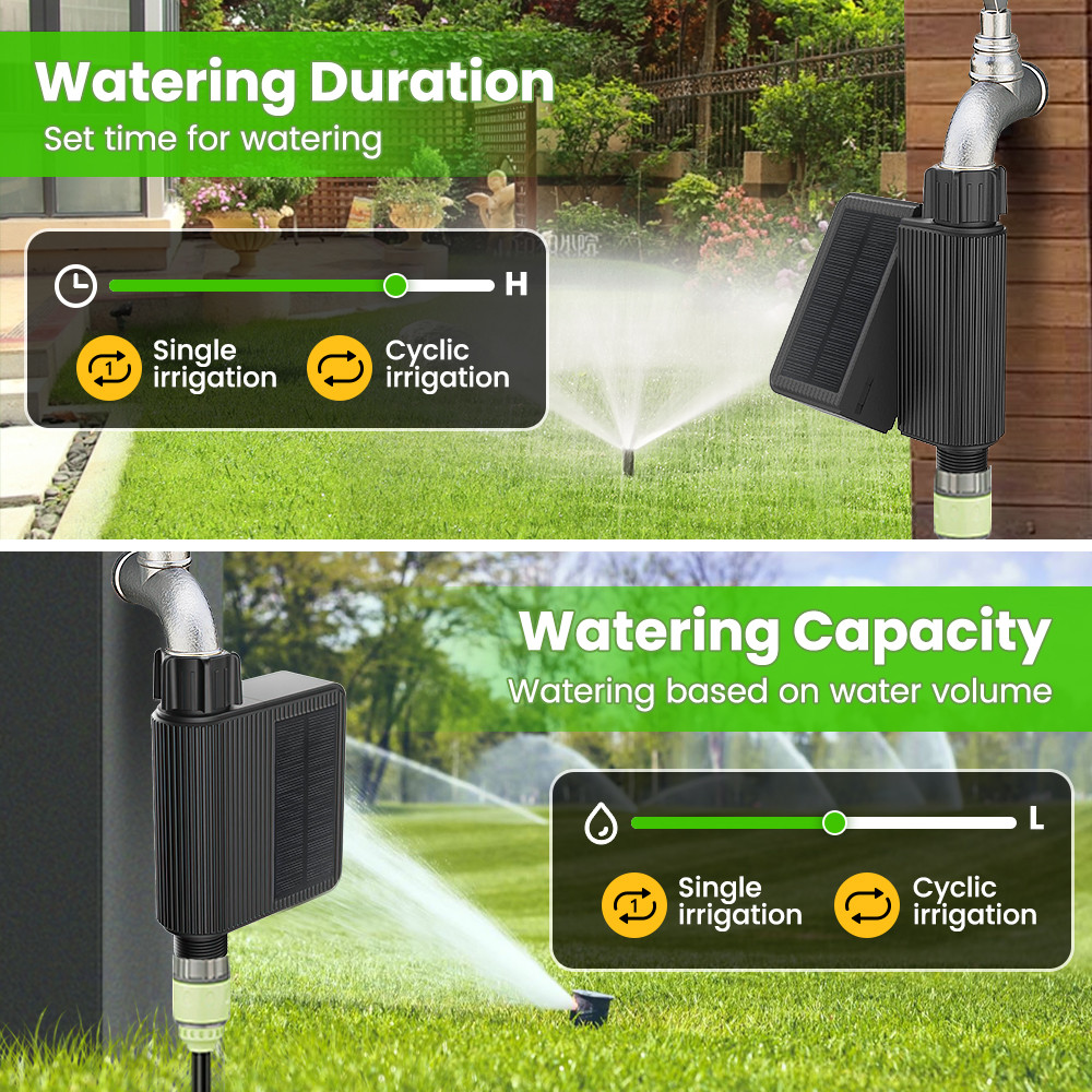 WiFi Solar-powered Smart Water Valve Remote Control via APP Precise ...