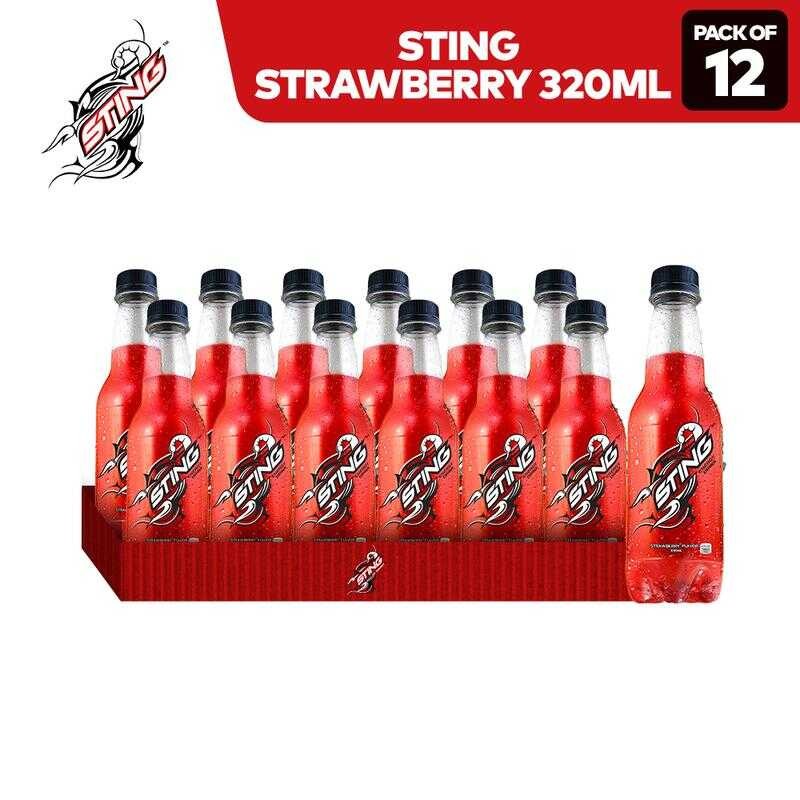 Sting | Strawberry Energy Drink, 320Ml - Pack Of 12 | Shopee Philippines