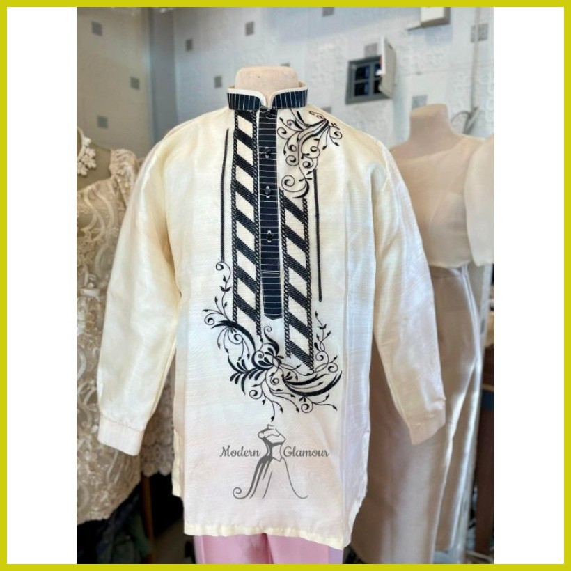 ∤ ∱ MEN'S BARONG Pinya Organza Principal Sponsor Formal Wear Groom ...