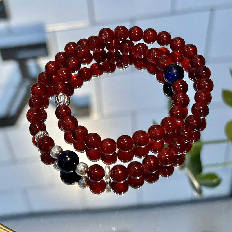 Crystal Bracelet Garnet Women's Light Luxury High-end Feel Yellow White ...
