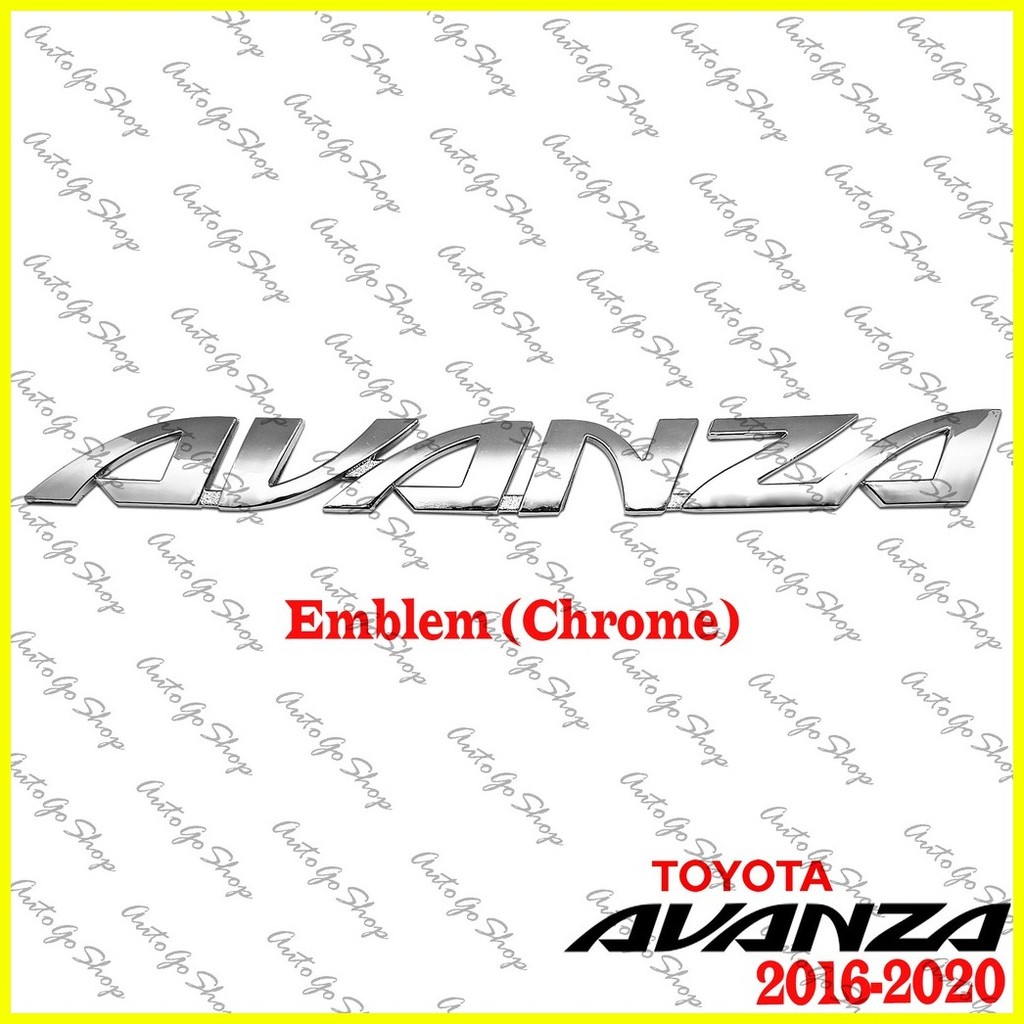 Toyota Avanza 2016-2020 AVANZA Word Emblem Badge (Chrome) | Shopee ...