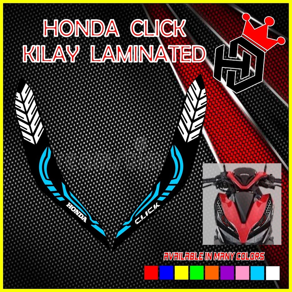 Honda Click kilay Printed laminated DESIGN 2 | Shopee Philippines
