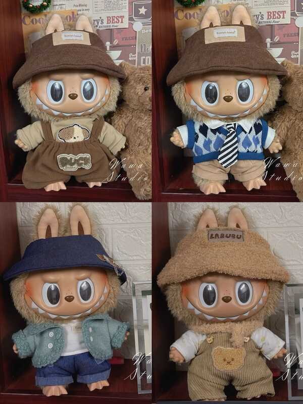 Labubu Vinyl Clothes 38Cm Big Doll Labubu Doll Clothes Cute Plush ...