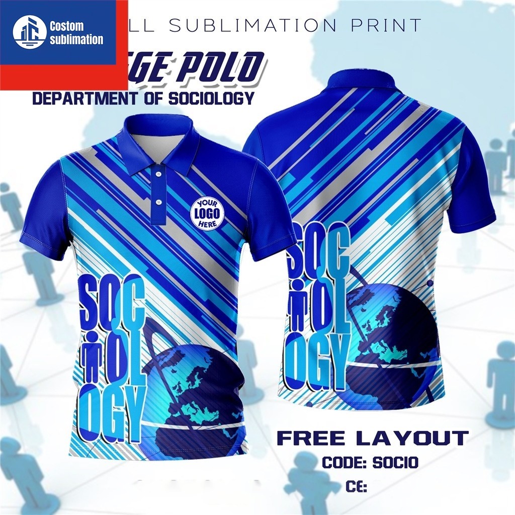 Custom Full Sublimation Polo Shirt Quick drying men's and women's polo ...
