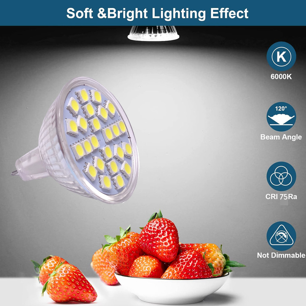 MR11 MR16 GU5.3 GU10 LED Bulb Spotlight W 5W AC 220V 12V Cool White 6000-6500K Warm 3000K ...