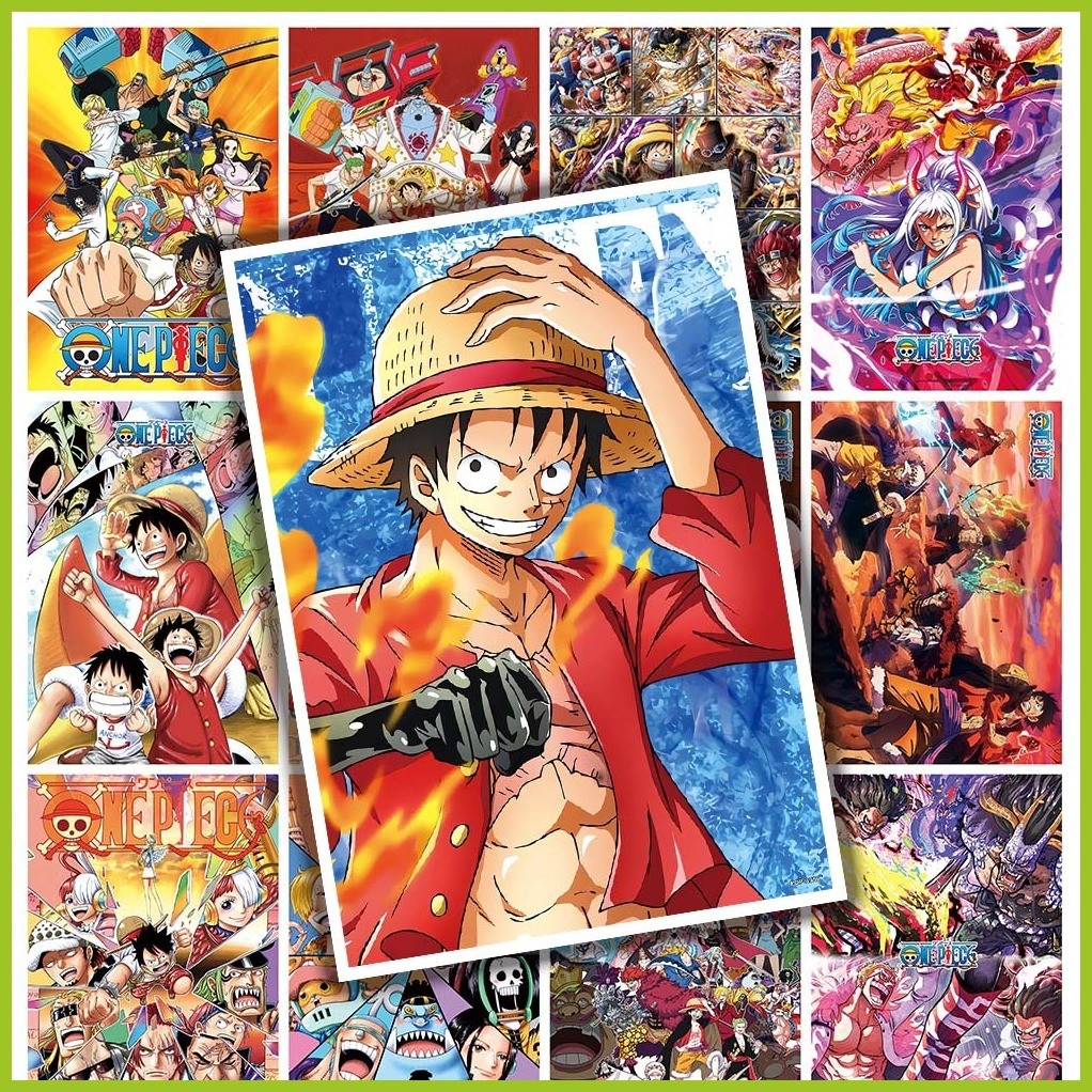 8pcs One Piece Poster Set Anime Posters Wall Decoration Gifts Wallpaper ...