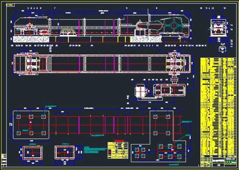 KSIII-B500 Double Chain Scraper Conveyor CAD Drawing/Full Set of ...